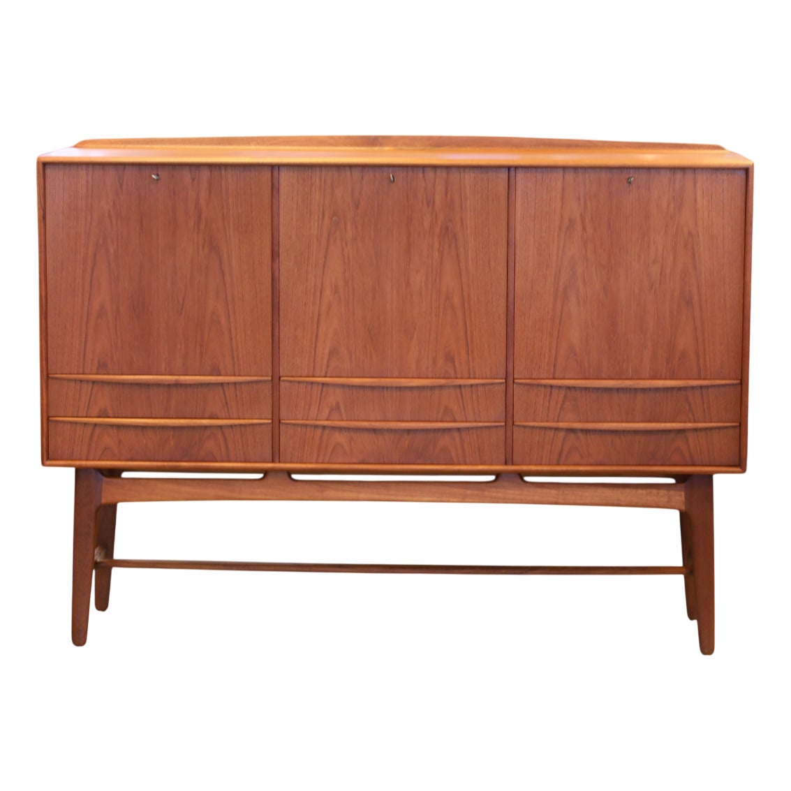 Cabinet in Teak by Svend Åge Madsen for Madsen Knudsen & Søn, 1960s ...