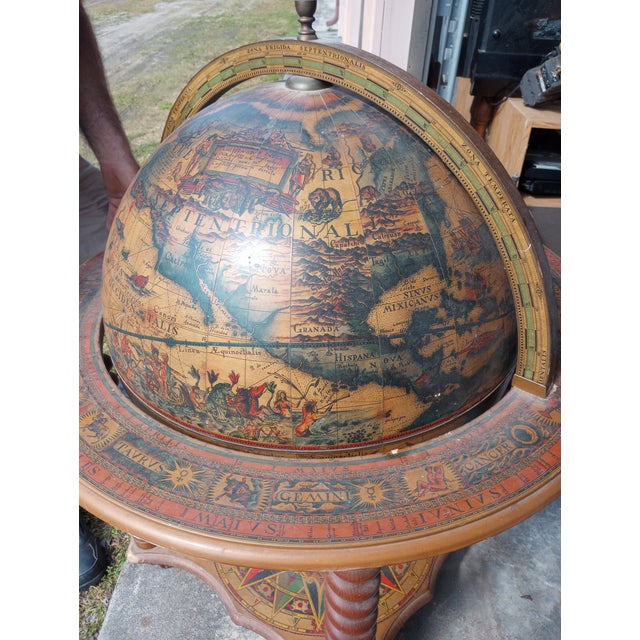 Vintage 1950s Italian Zodiac Mini Bar Globe | Chairish