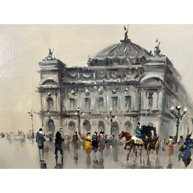 Original Antonio Devity Paris Street Scene Oil on Canvas Painting ...