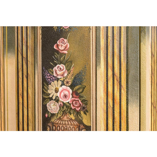 Painted Screen -Three Panels | Chairish