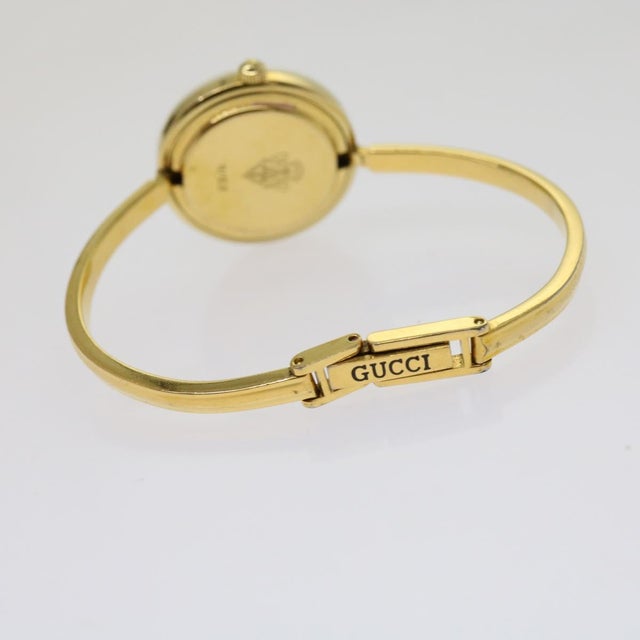 Gucci Watches Gold Tone White Auth Am5459 | Chairish