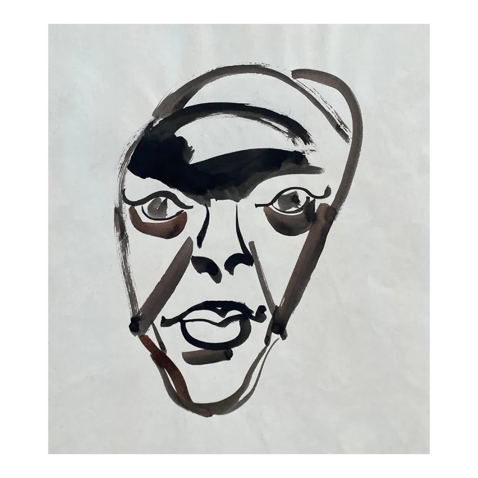 1960s Frank Wallace Double Sided Portrait | Chairish