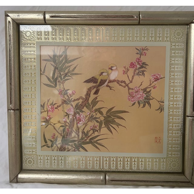 Vintage Chinoiserie Bird Art Prints by George Nathan, 1981 | Chairish