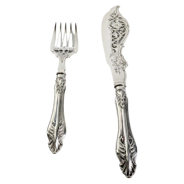 William Hutton & Sons English Victorian Silver Plated Cutlery Set ...