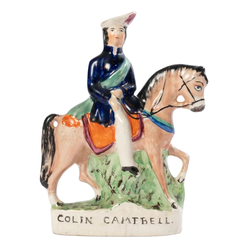 19th Century Staffordshire Figure -Colin Campbell | Chairish