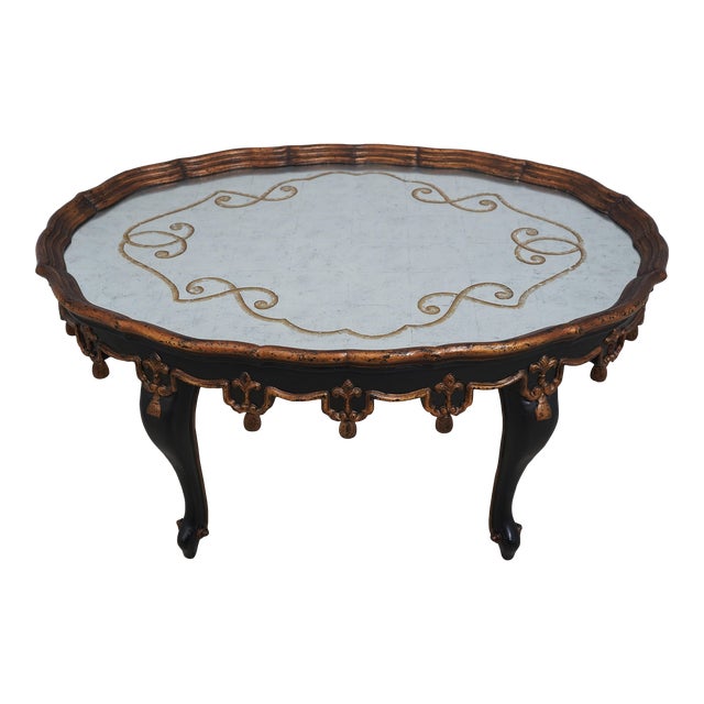 Jonathan Richards French Regency Eglomise Coffee Table | Chairish