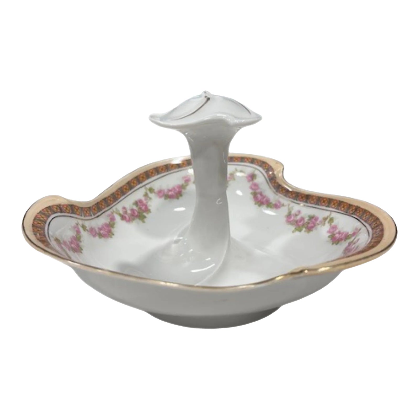 Antique Moritz Zdekauer Mz Austria Handpainted Porcelain Dish Roses ...