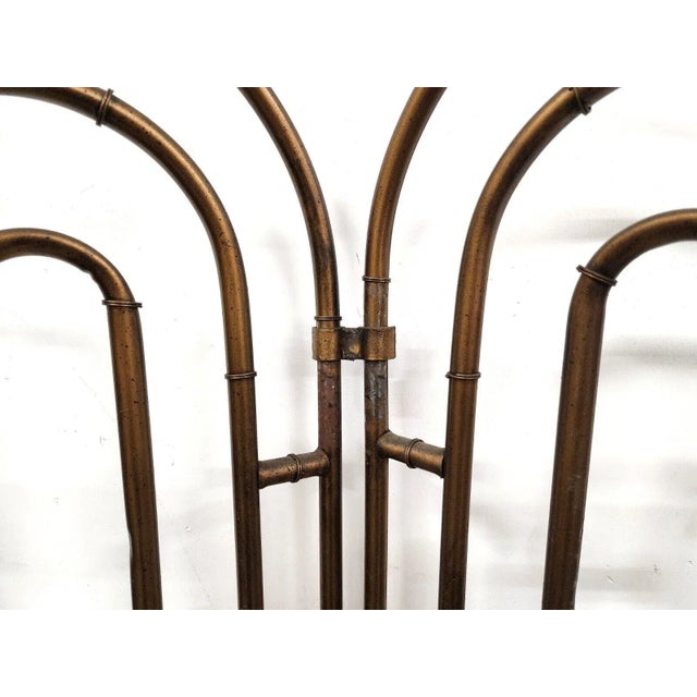 MCM Vintage Room Divider Screen Paravant Steel | Chairish