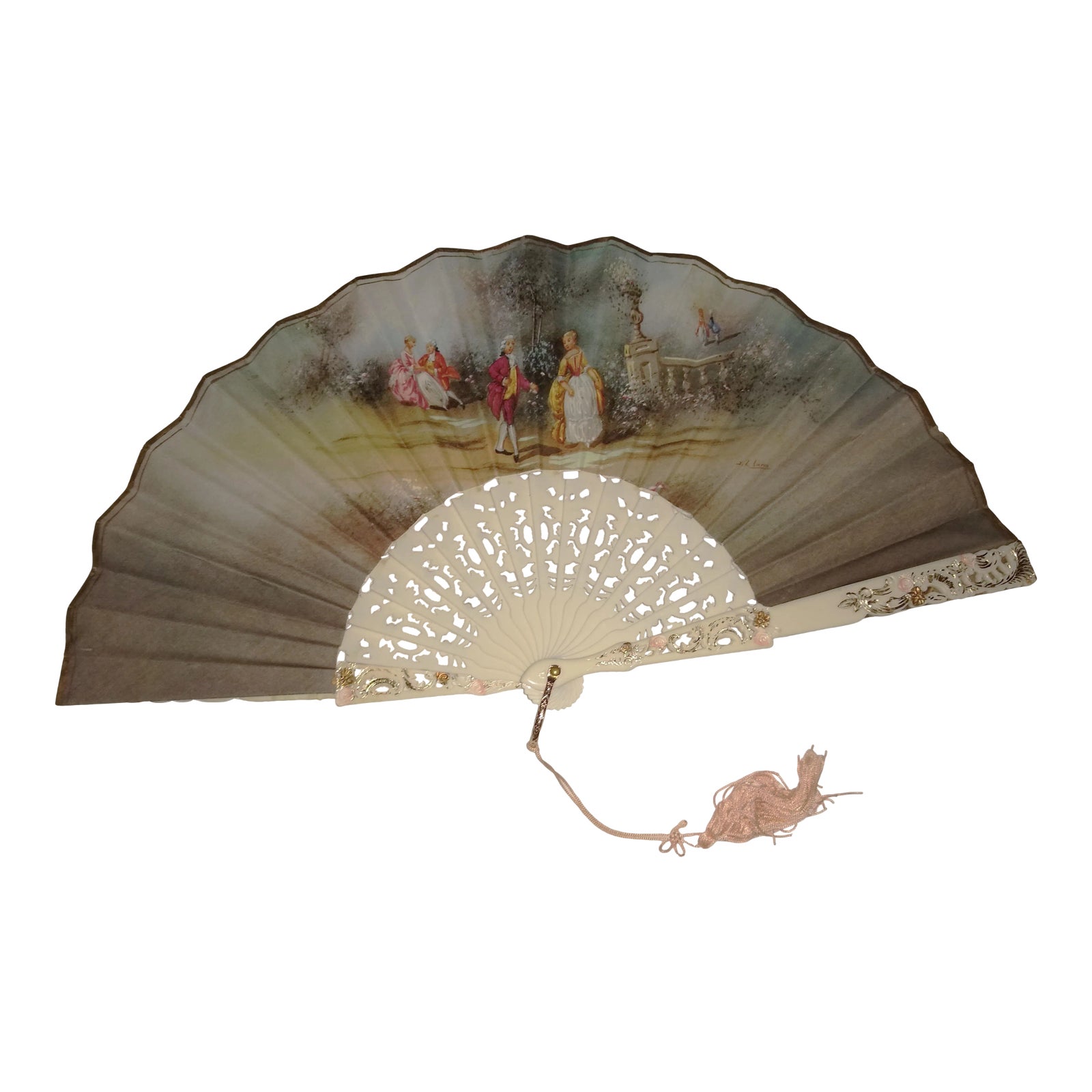 Antique European Hand Fan | Chairish