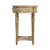 Jules 1 Drawer Round End Table with Storage, Beige | Chairish
