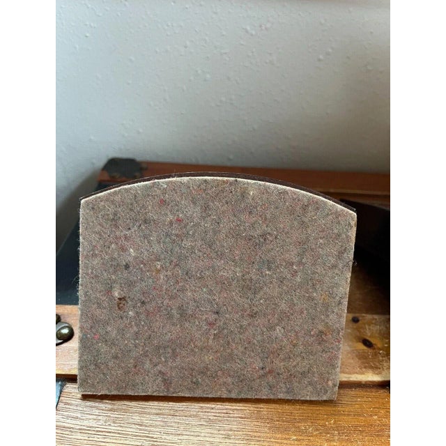 Mid 20th Century Heavy Metal Cast Religious Bookends With Gold Cross ...