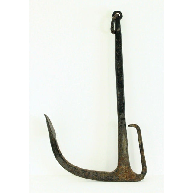 19th Century Cast Iron Mooring Anchor | Chairish