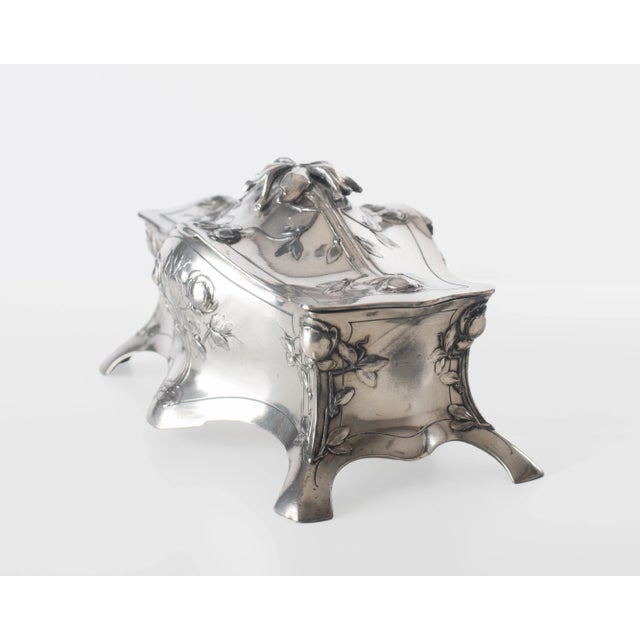 Early 1900s Wmf Art Nouveau Silver Plated Jewelry Box | Chairish