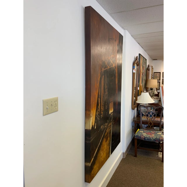 Contemporary Charlie Hunter Oil on Canvas Painting | Chairish