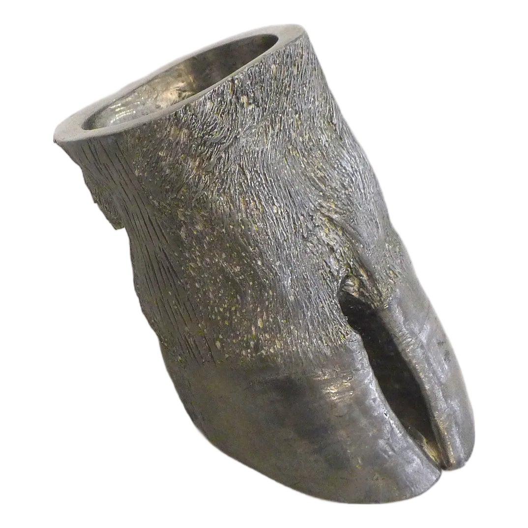 Animal Hoof-Shaped Pot in Cast Iron / Heavy Metal, 1970s | Chairish