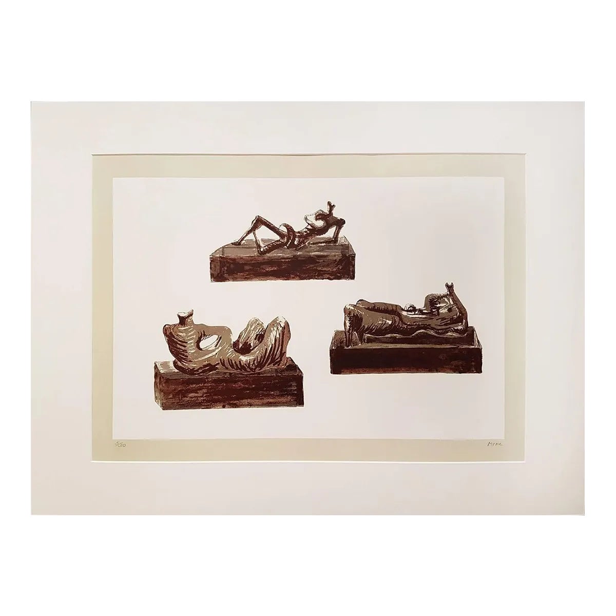 Three Reclining Figures 1976 | Chairish