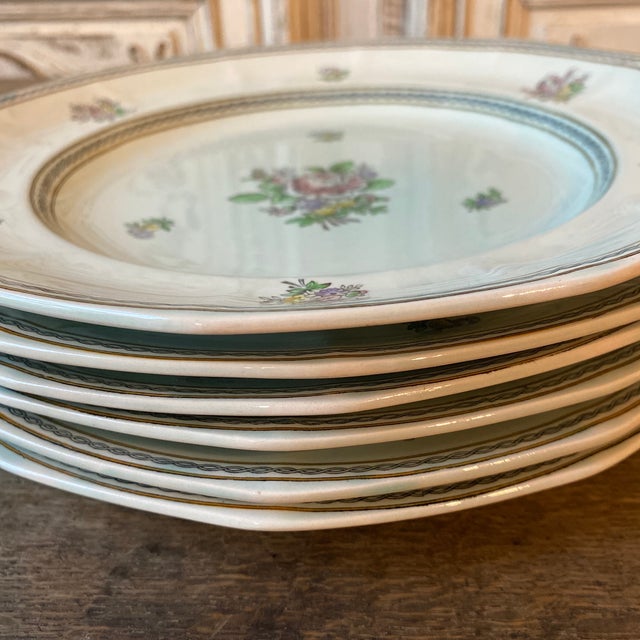 Vintage Adams Calyx Ware English Ironstone Dinner Plates-Set of 6 ...