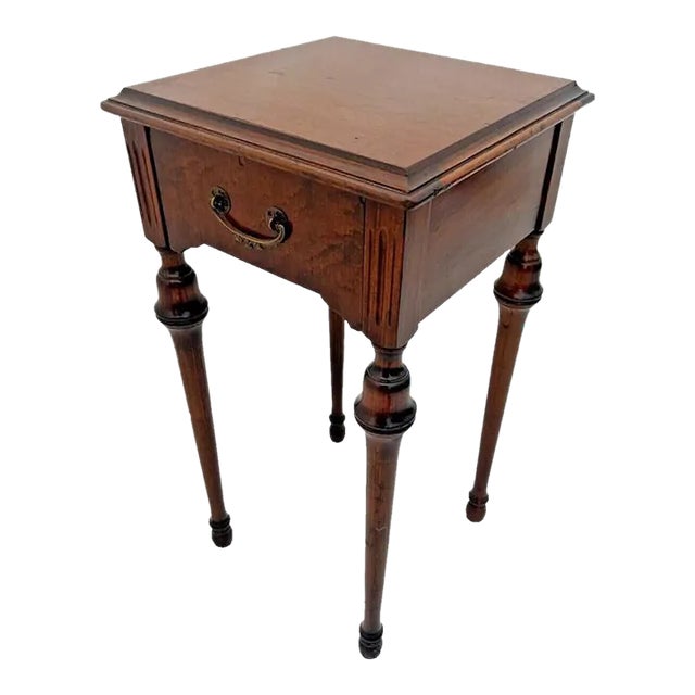 1910s Victorian Table Bust Stand Jardiniere Dovetail Drawer carved Legs ...