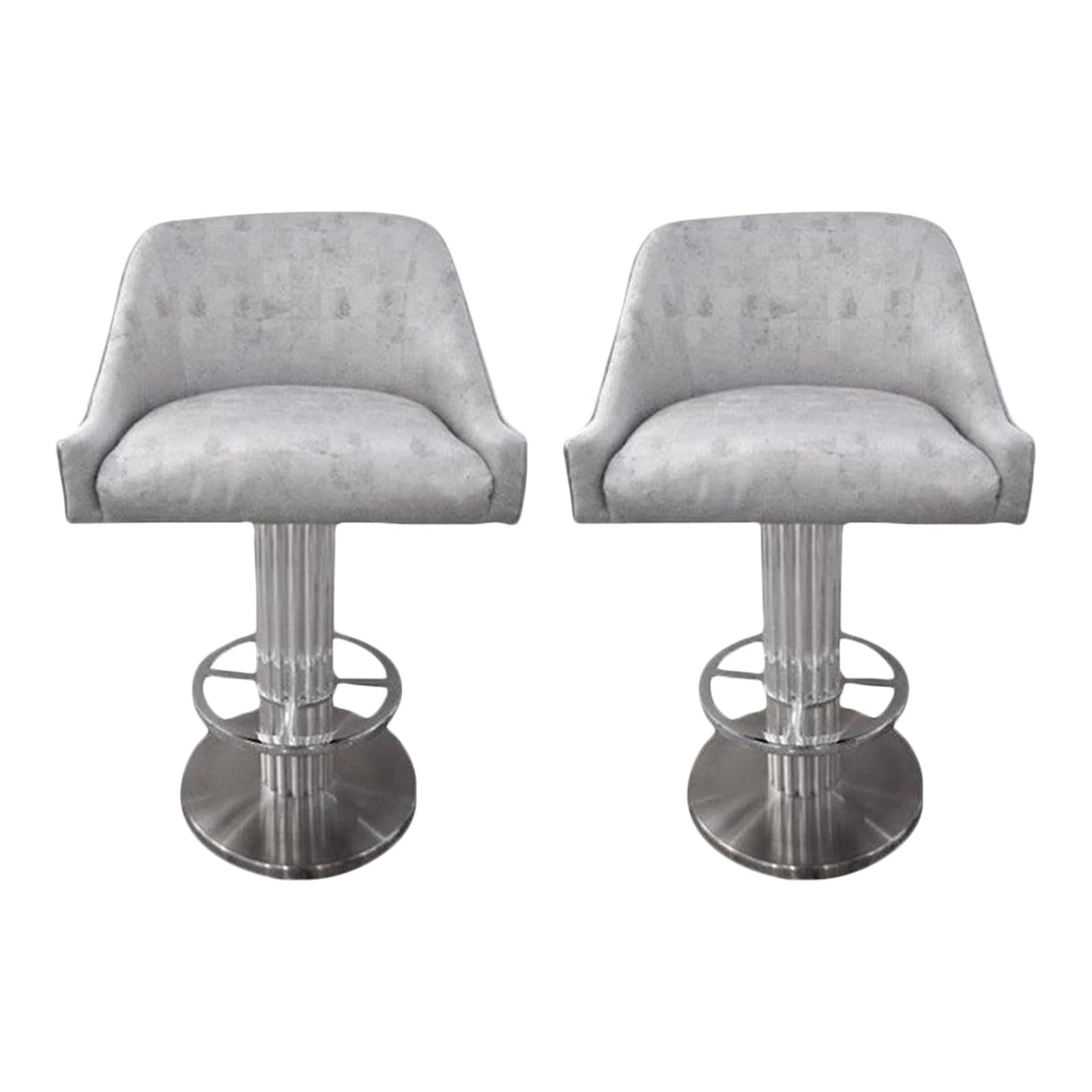 1970s-80s Design for Leisure Memory Swivel Bar Stools - a Pair | Chairish