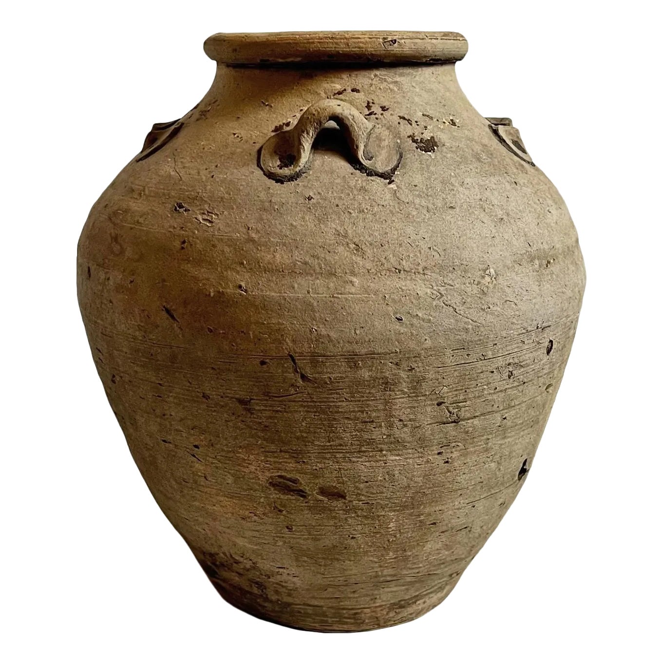 Antique China Terra Cotta Pot | Chairish