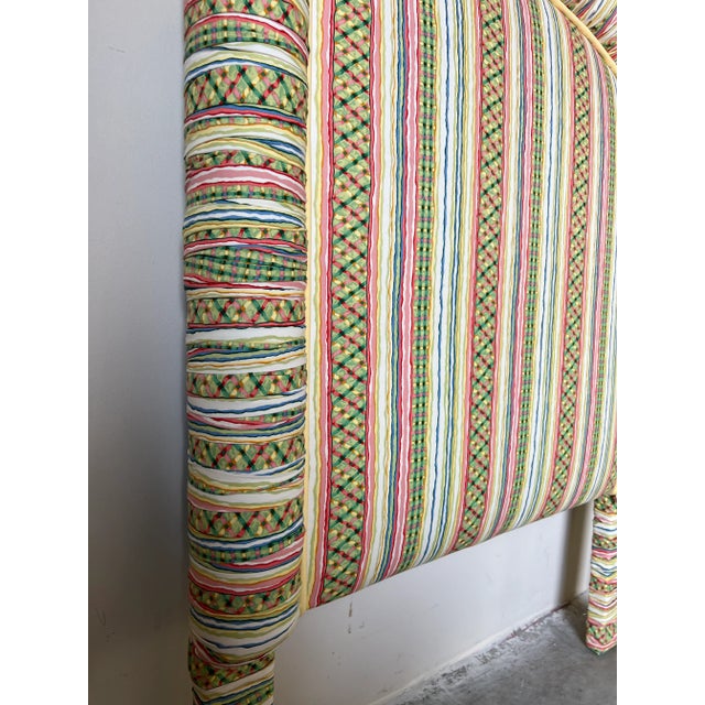 80's Postmodern Colorful Upholstered Twin Headboards - a Pair | Chairish