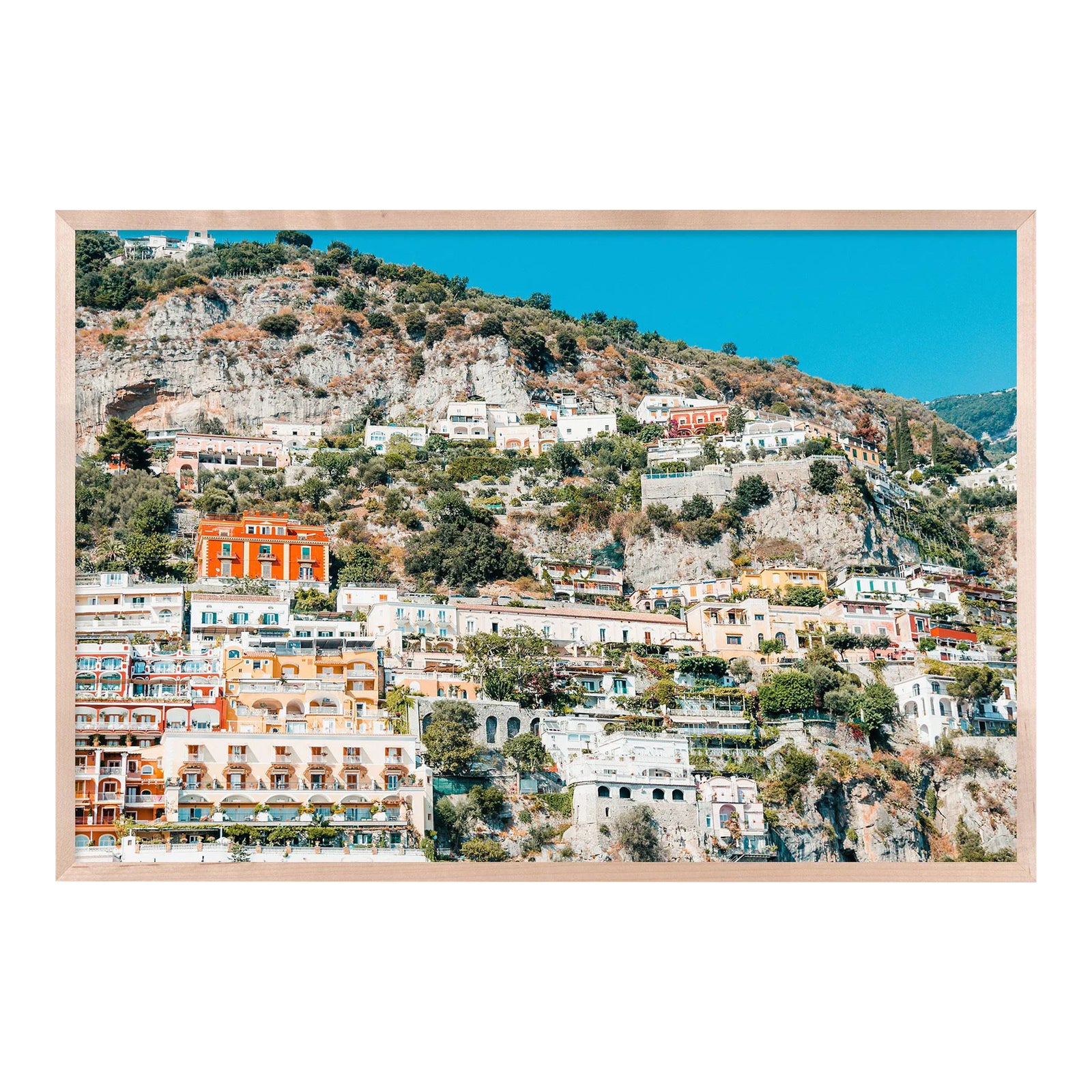 Positano 1 by Natalie Obradovich in Natural Maple Framed Paper, Large ...