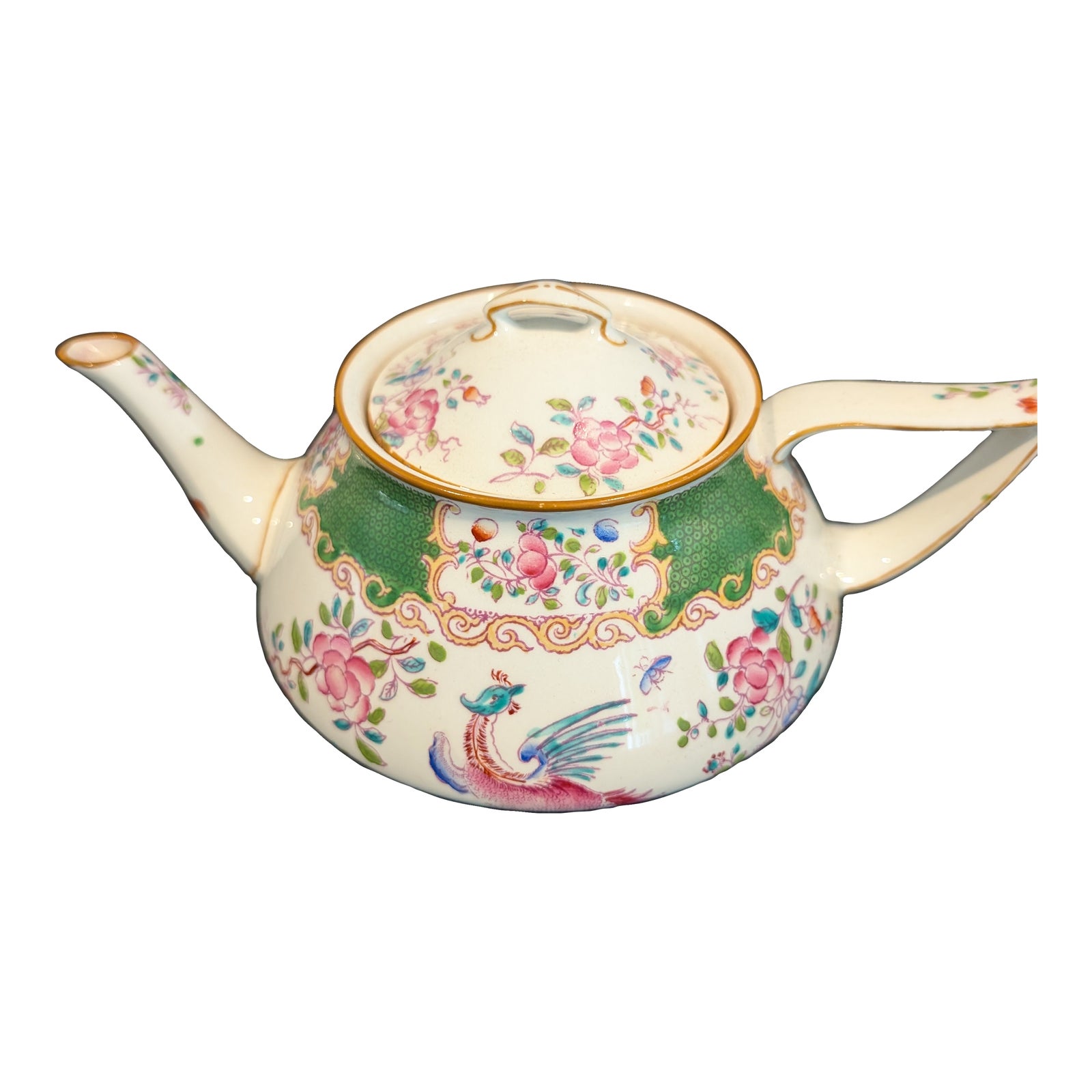 Early 20th Century Minton Cockatrice Green Teapot With Lid – Birks ...