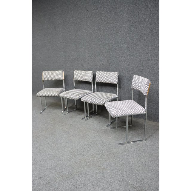 Mid Century Chrome Chairs Set/4 | Chairish