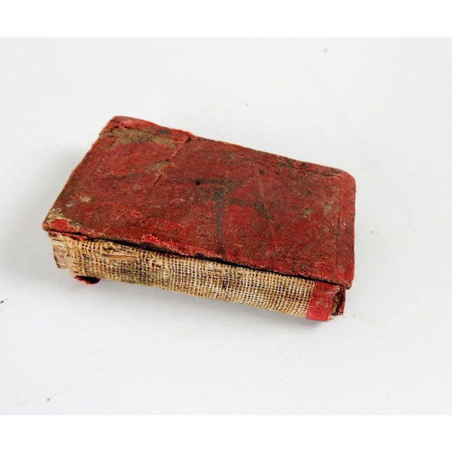 Antique Tiny Red Book of Bible Verses | Chairish