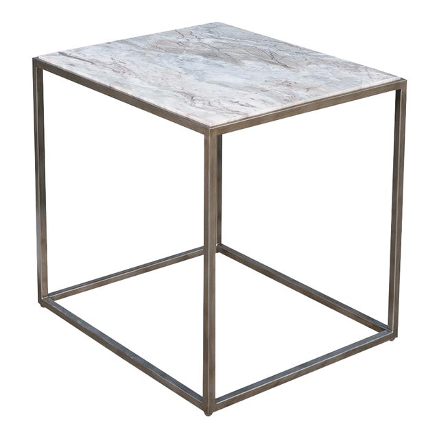 Sarreid Ltd. Contemporary Cube Side Table | Chairish