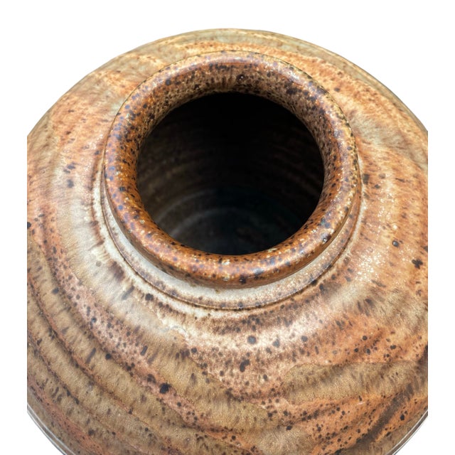 Vintage Studio Pottery Moon Pot | Chairish