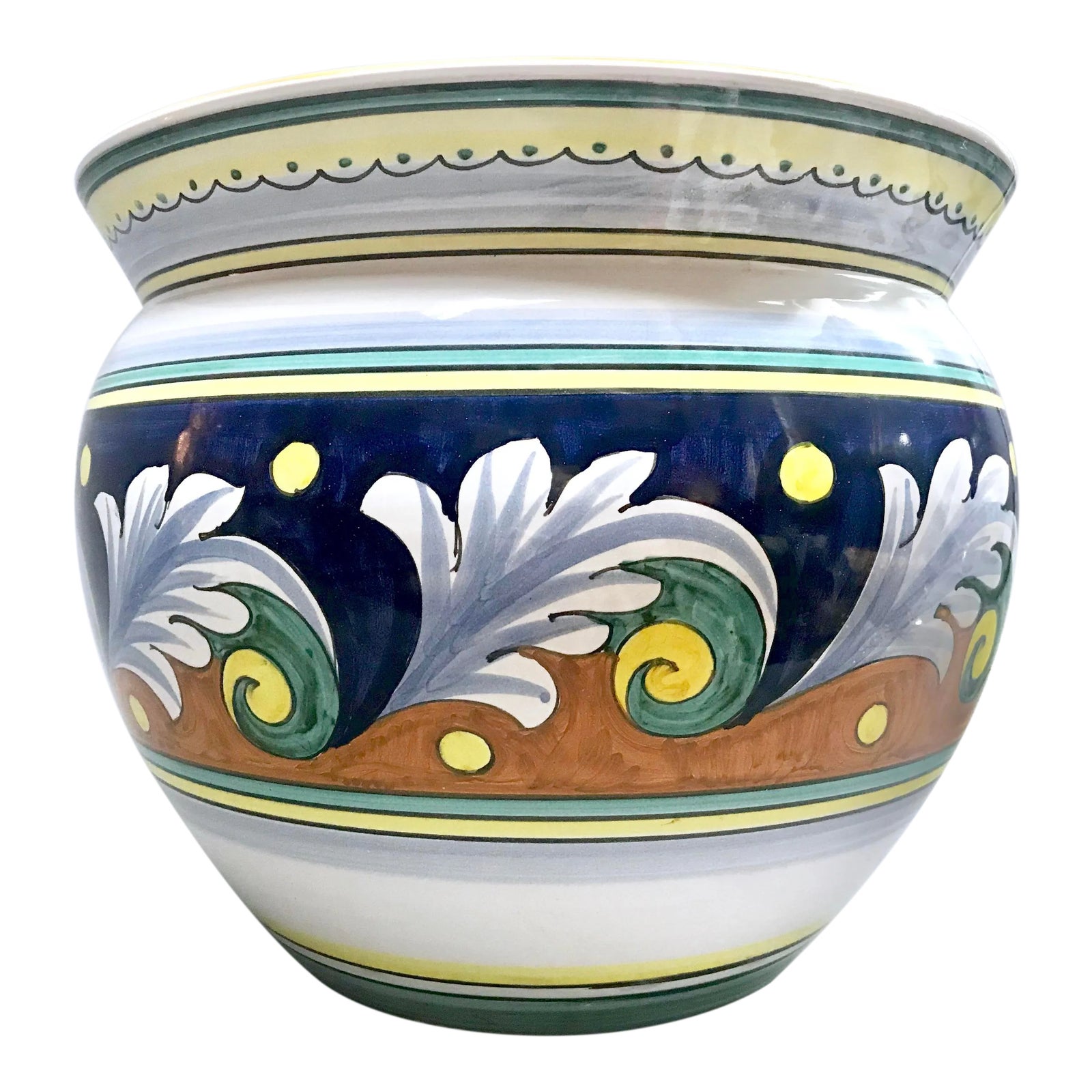 1960s Italian Cottura Ceramic Cachepot | Chairish