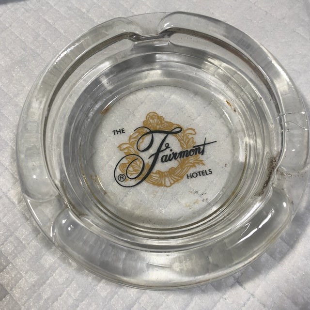Vintage Vegas Collectible Fairmont Hotel Ashtray | Chairish