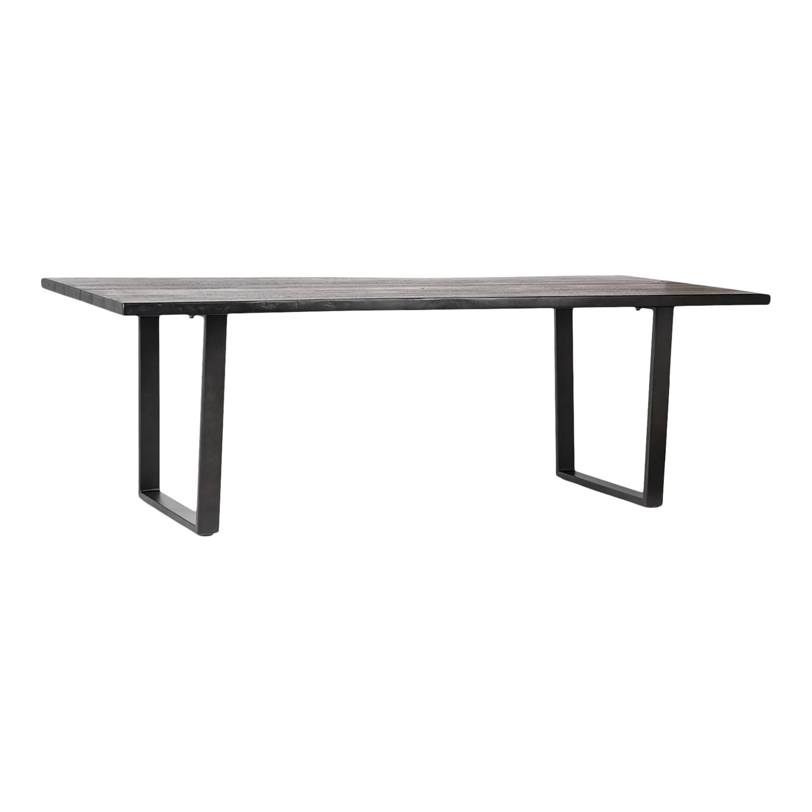 Black Live Edge Dining Table | Chairish