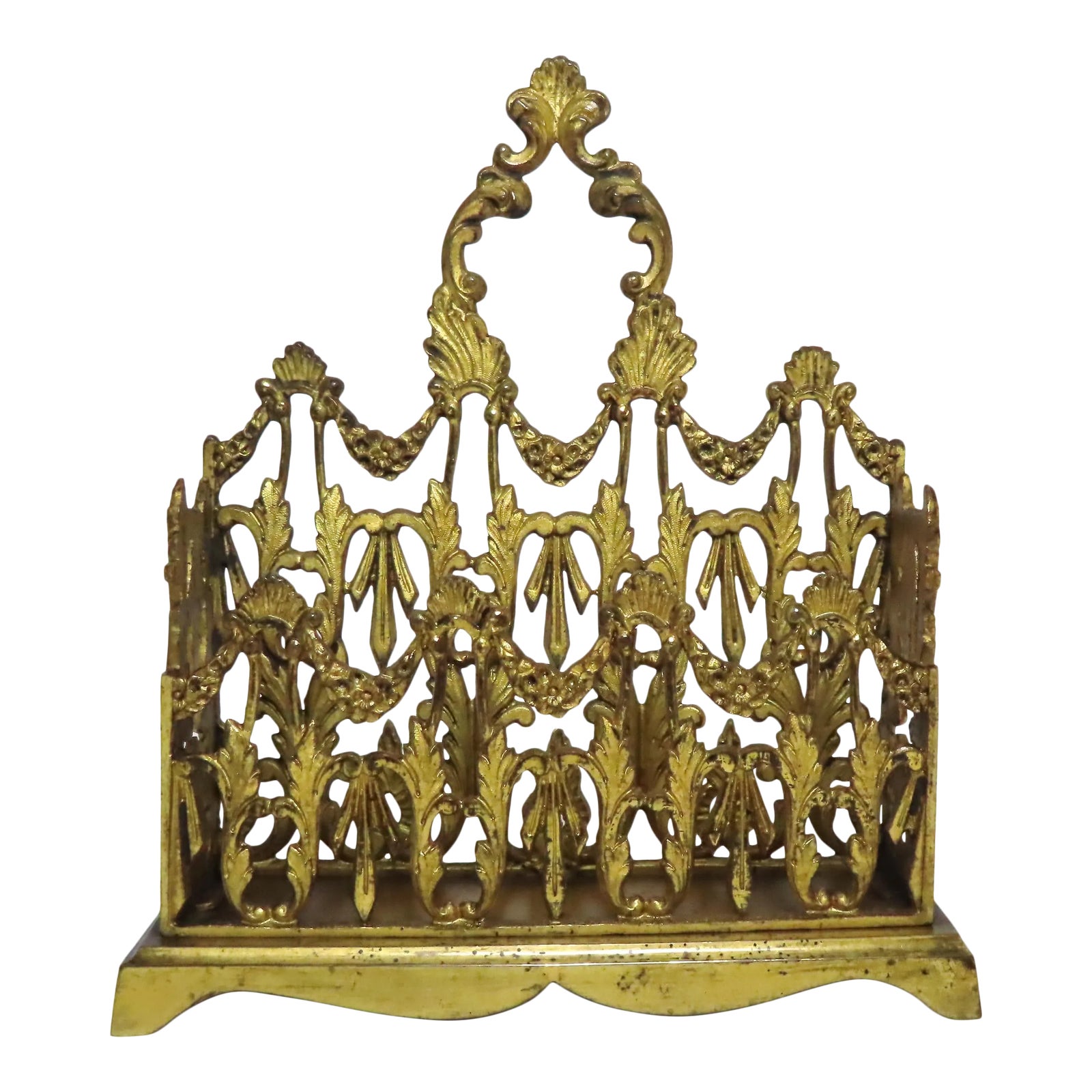 Fine Mid 1800s Antique Victorian French Gold Gilt Bronze Desk Top ...