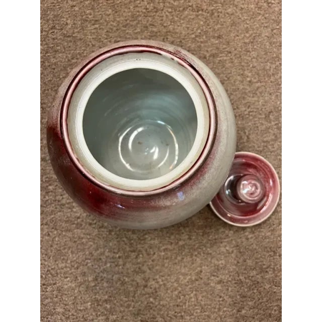 Vintage 1950's Shultz American Art Pottery Jar | Chairish