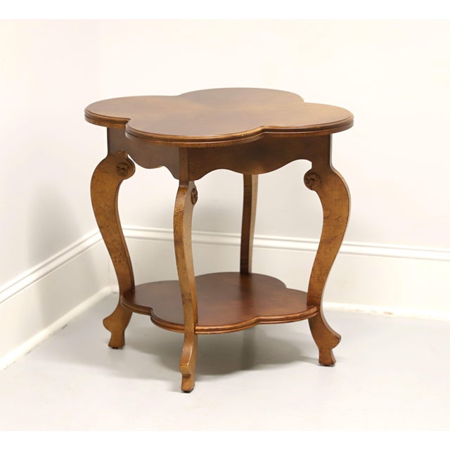 Lane Altavista Maple Art Nouveau Clover Shaped Accent Table | Chairish