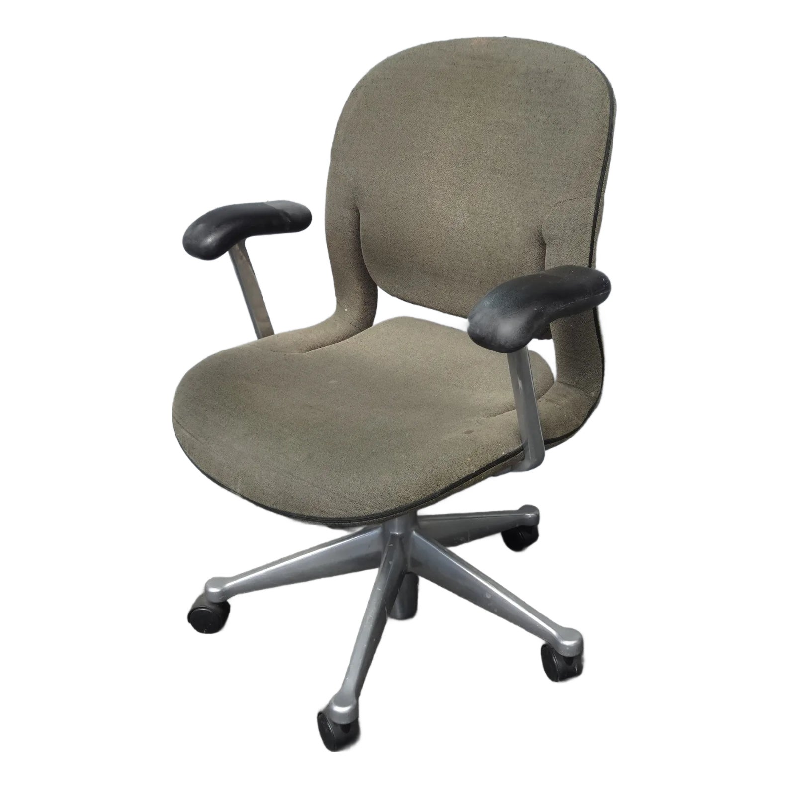 2of4 Vintage Herman Miller Task Desk Arm Chair Aluminum Base Adjustible ...