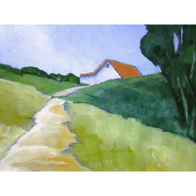 Ojai White Barn 18x24 Art Lynne French California Landscape Oil ...