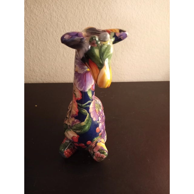 Decoupage Sitting Giraffe Figurine | Chairish