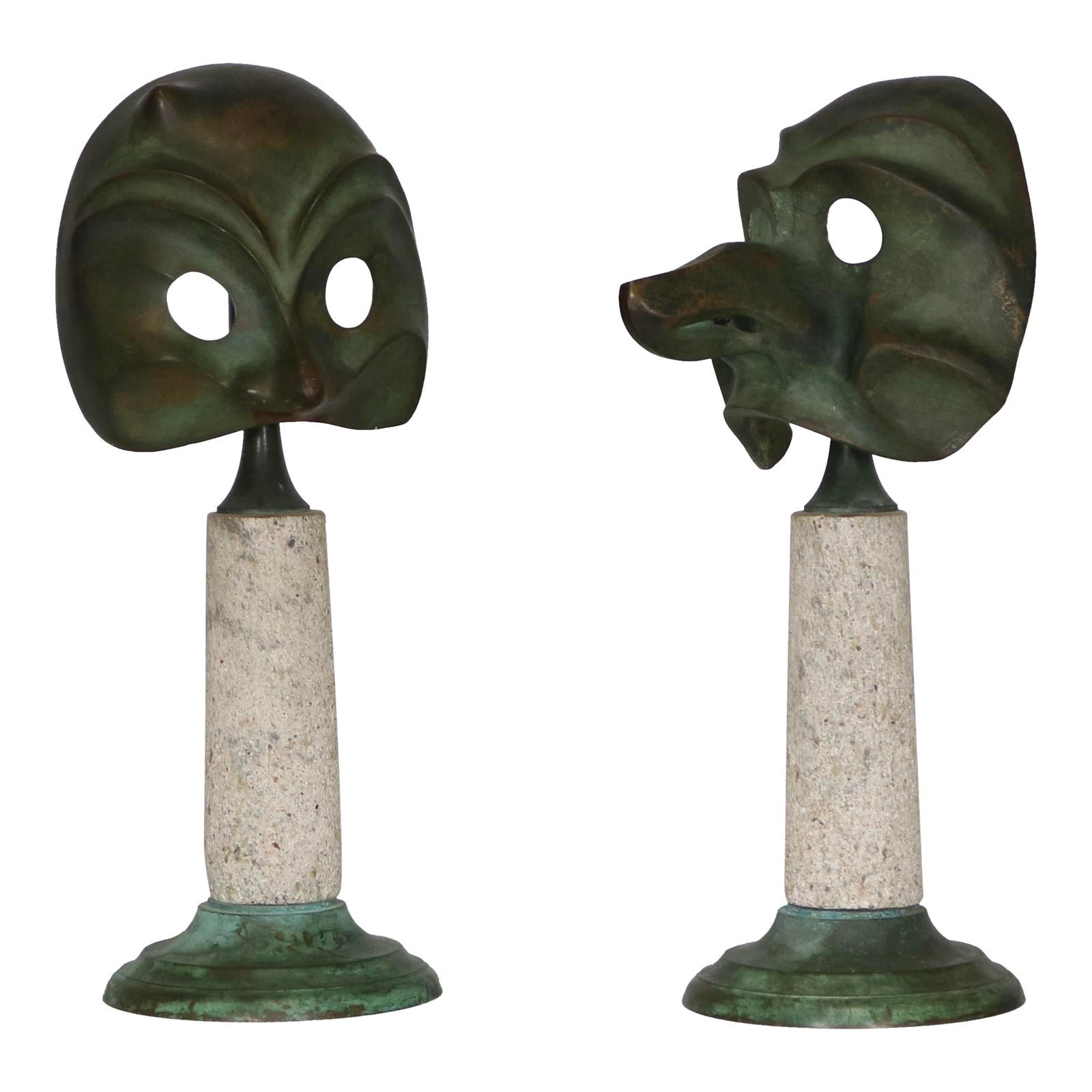 1970s Set of 2 Seguso Table Lamps by Elin Raaberg Nielsen | Chairish