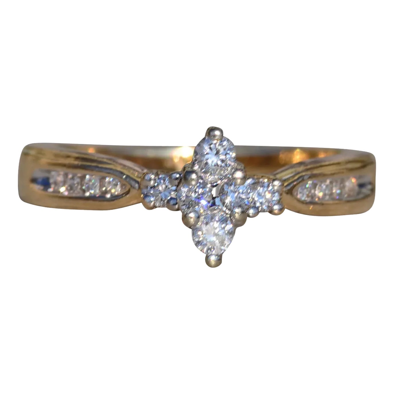 The Santa Venetia: Ladies 14K Keepsake Signed Diamond Engagement Ring ...
