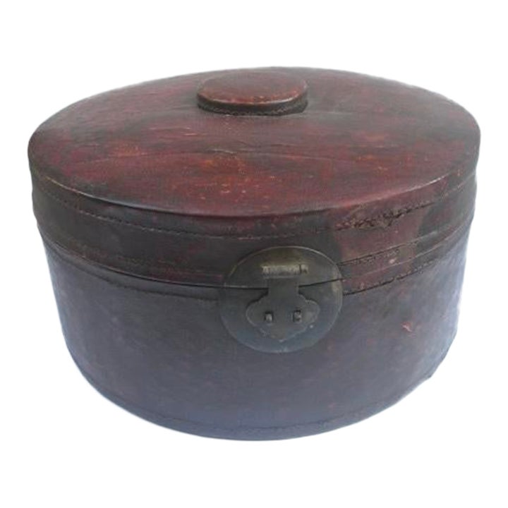 Late 18th Century Antique Chinese Lacquered Hat Box | Chairish