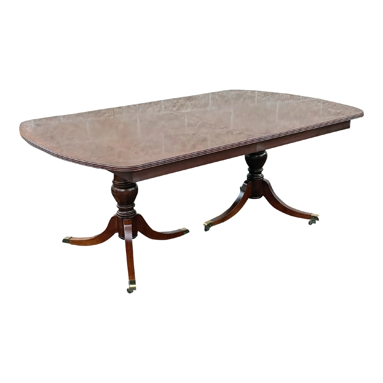 Stanley Furniture Banded Cherry Regency Style Dining Table | Chairish