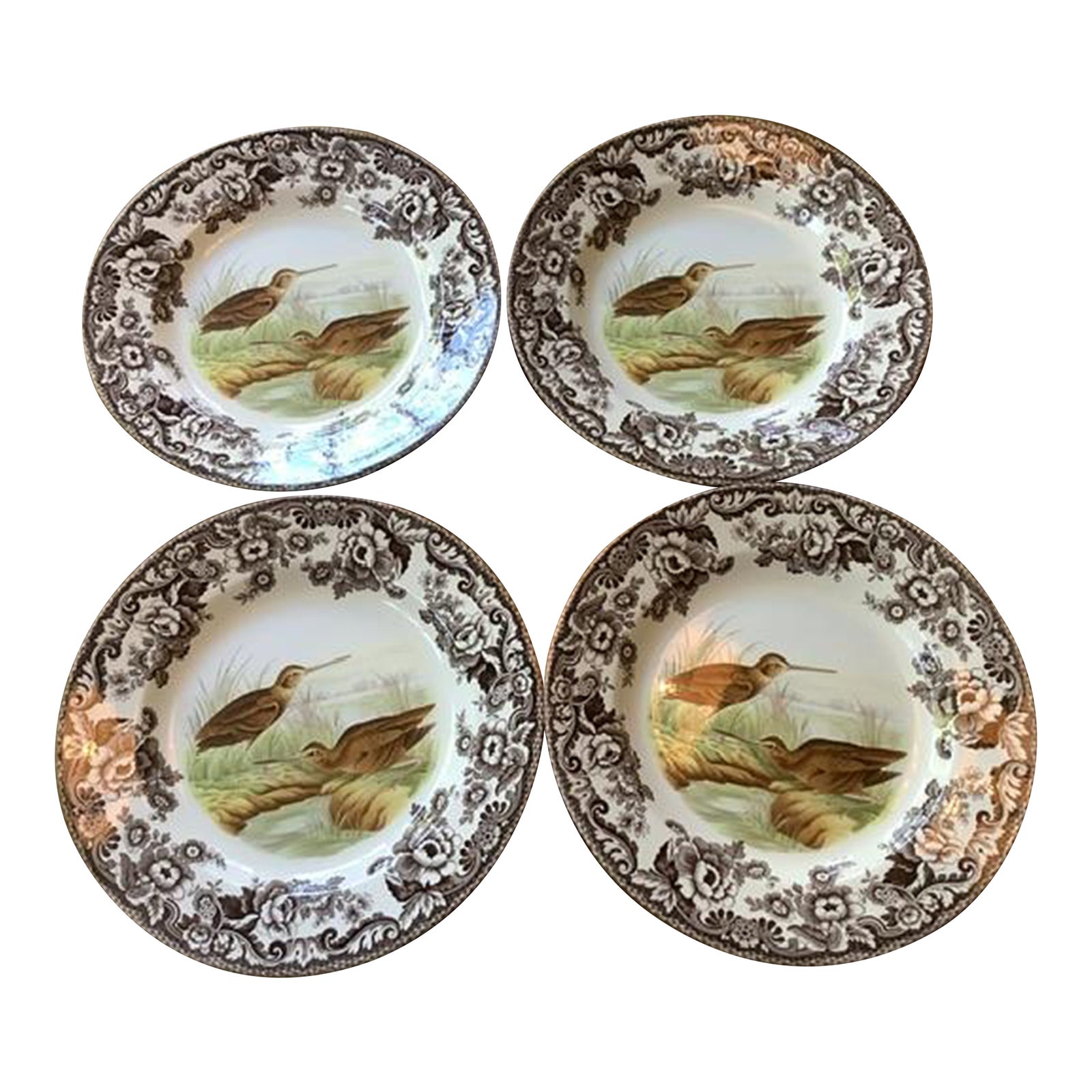 1970s Spode Bird Plates - Set of 4 | Chairish