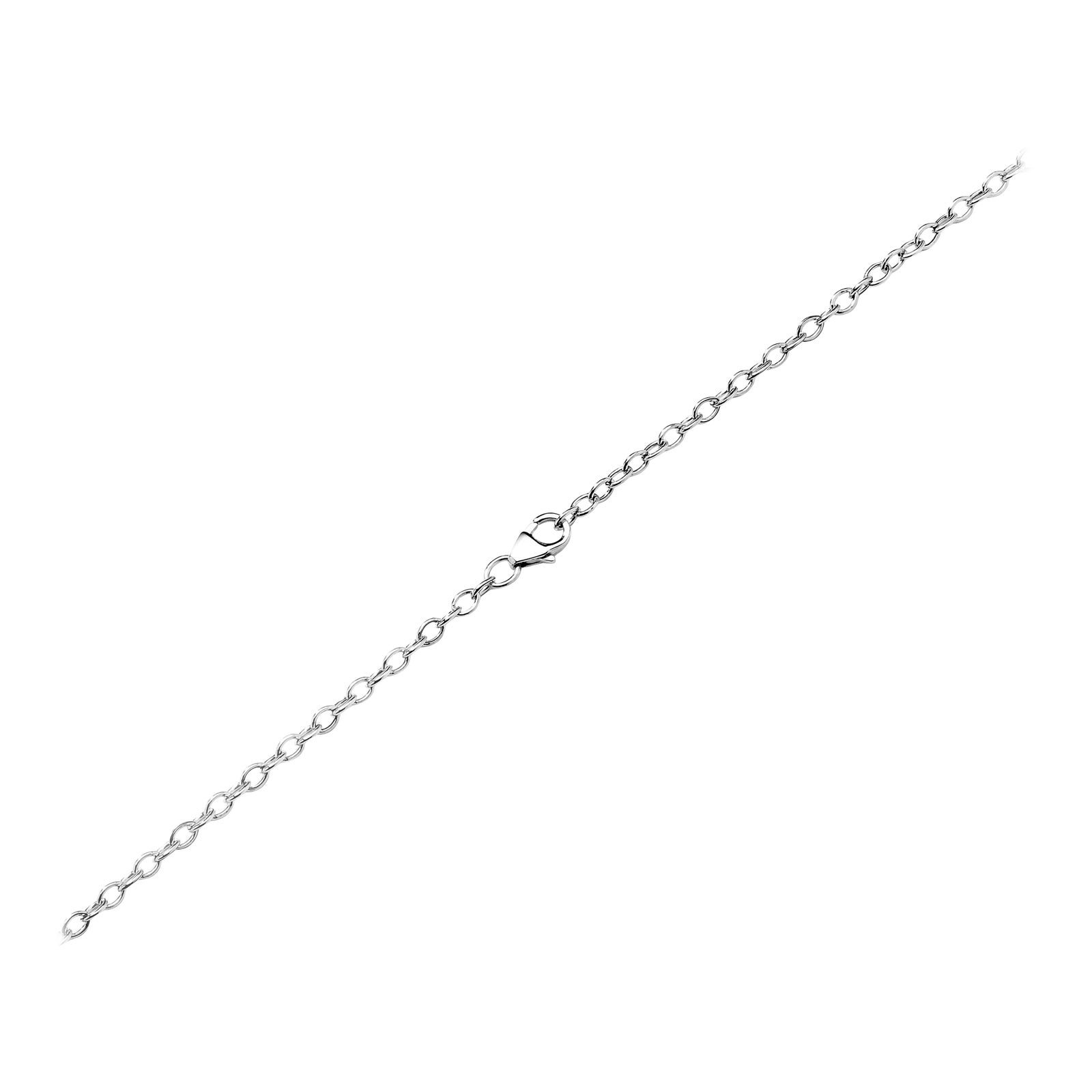 Syna 18 Karat White Gold Thin Link Chain | Chairish