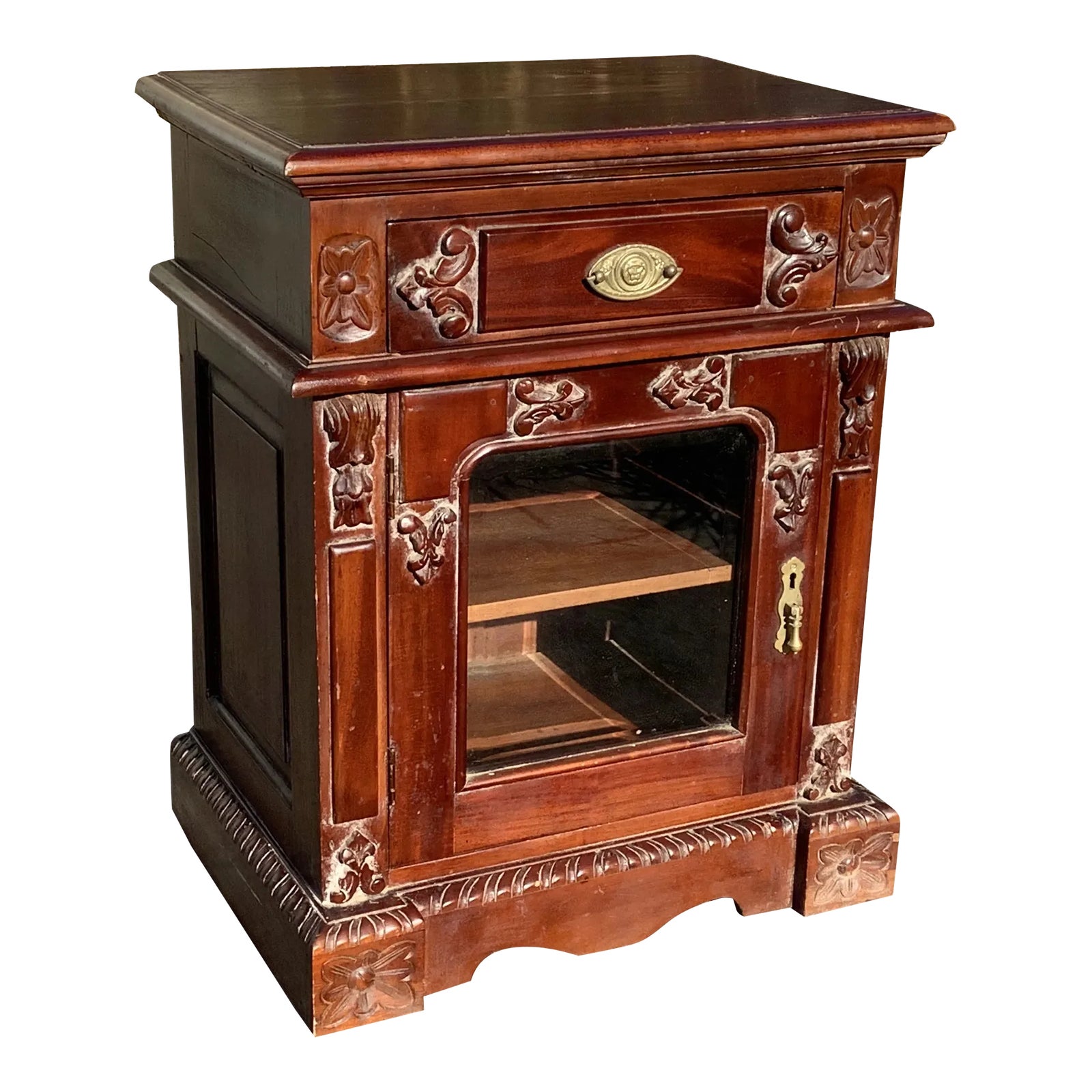 Antique Victorian Night Stand Table | Chairish