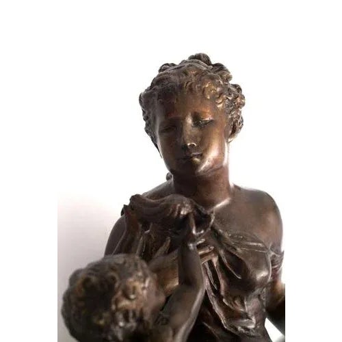 Patinated Bronze Sculpture | Chairish