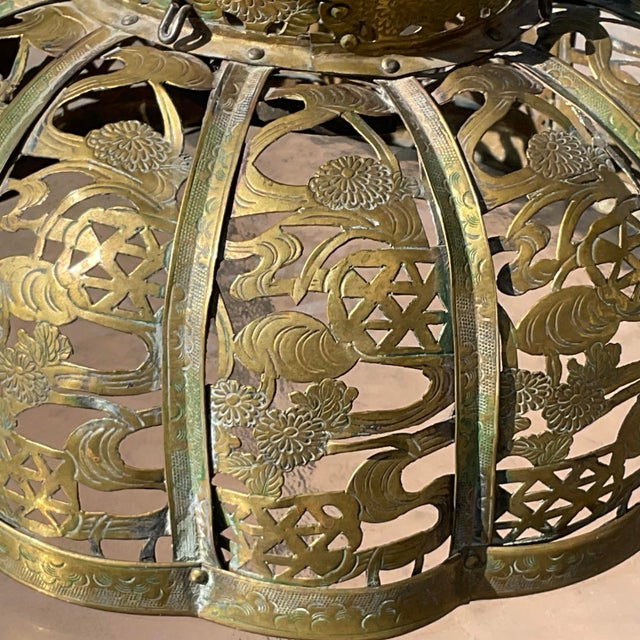 Antique Chinese Reticulated Brass Lamp Shade Circa 1850-1890 | Chairish