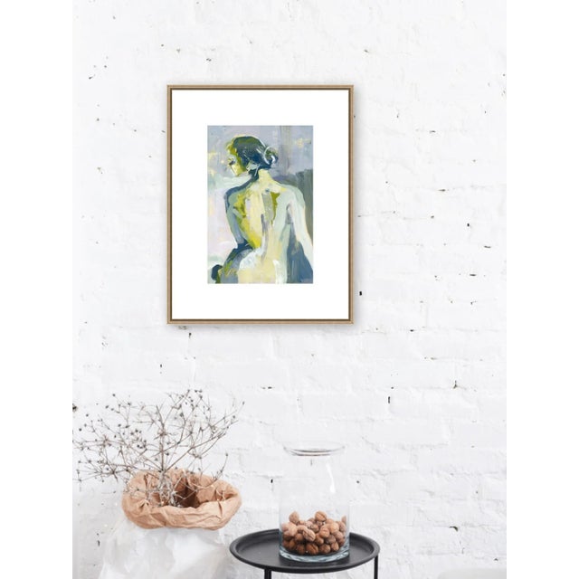 8x10 “The White Ribbon” Contemporary Abstract Figurative Print by Donna ...